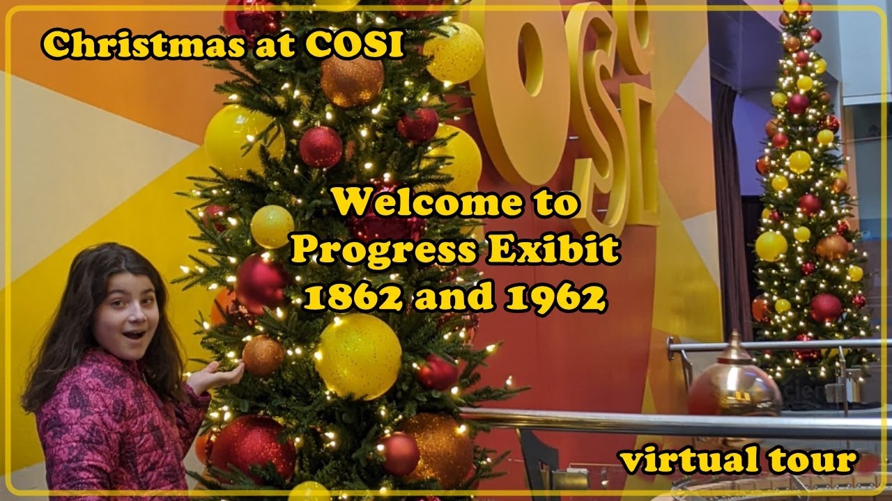 🎄Christmas at COSI🧑‍🎄 Walking into Progress Exhibit ️Holiday spirit ...