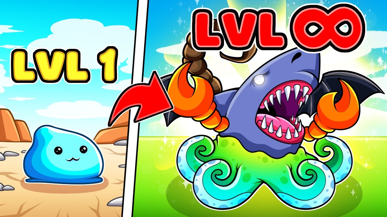 EVOLUÍ de Slime até TUDO Que EXISTE - Everything is Crab - YouTube