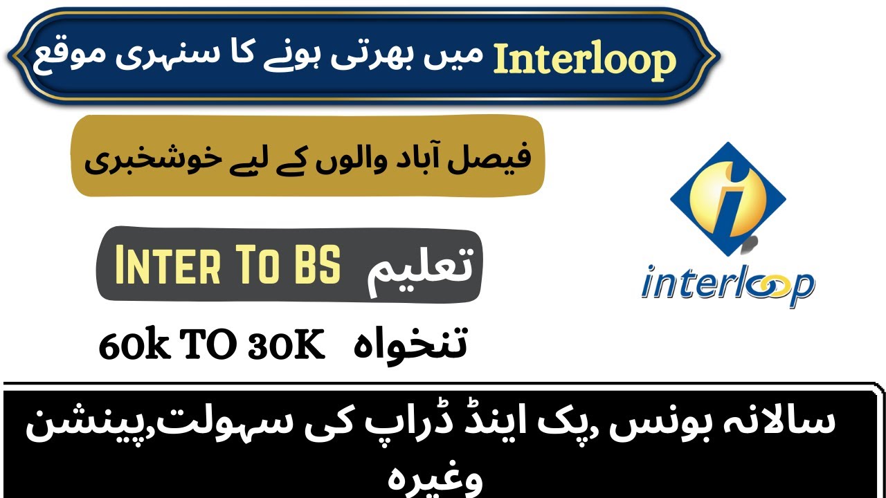 Interloop Limited Jobs 2023 | Pakistan textails Faisalabad jobs | Faisalabad Jobs - YouTube