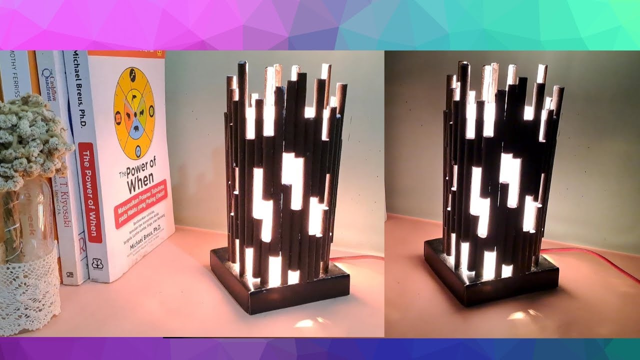 Simple Yet Beautiful Table Lamp / Desk Lamp - DIY Idea - YouTube