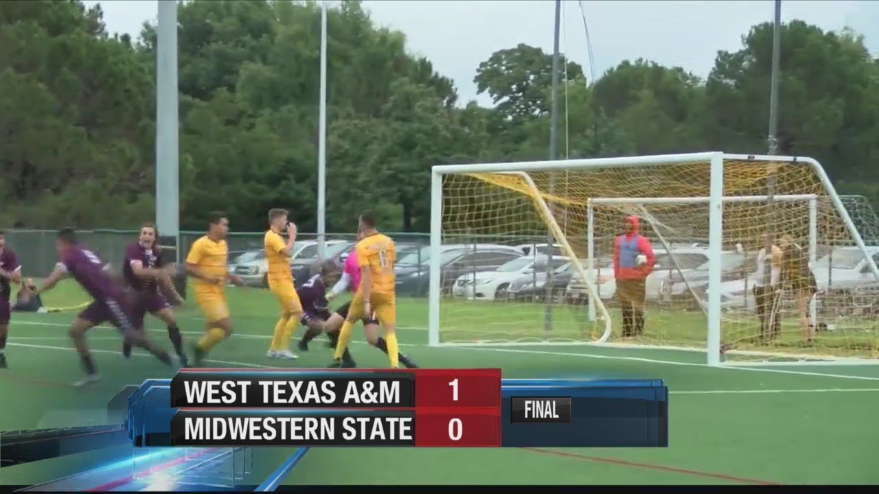 WT Men's Soccer Ends Midwestern State's 35 Home Game Win Streak - YouTube