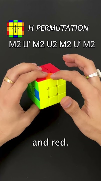 Rubiks Cube Pll H Permutation 621 With Fingertricks Efficient Algorithm Youtube