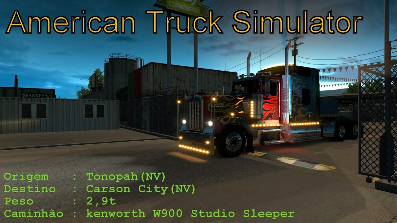 🚛 ATS - Nevada (2.9t) - Kenworth W900 Studio Sleeper - YouTube