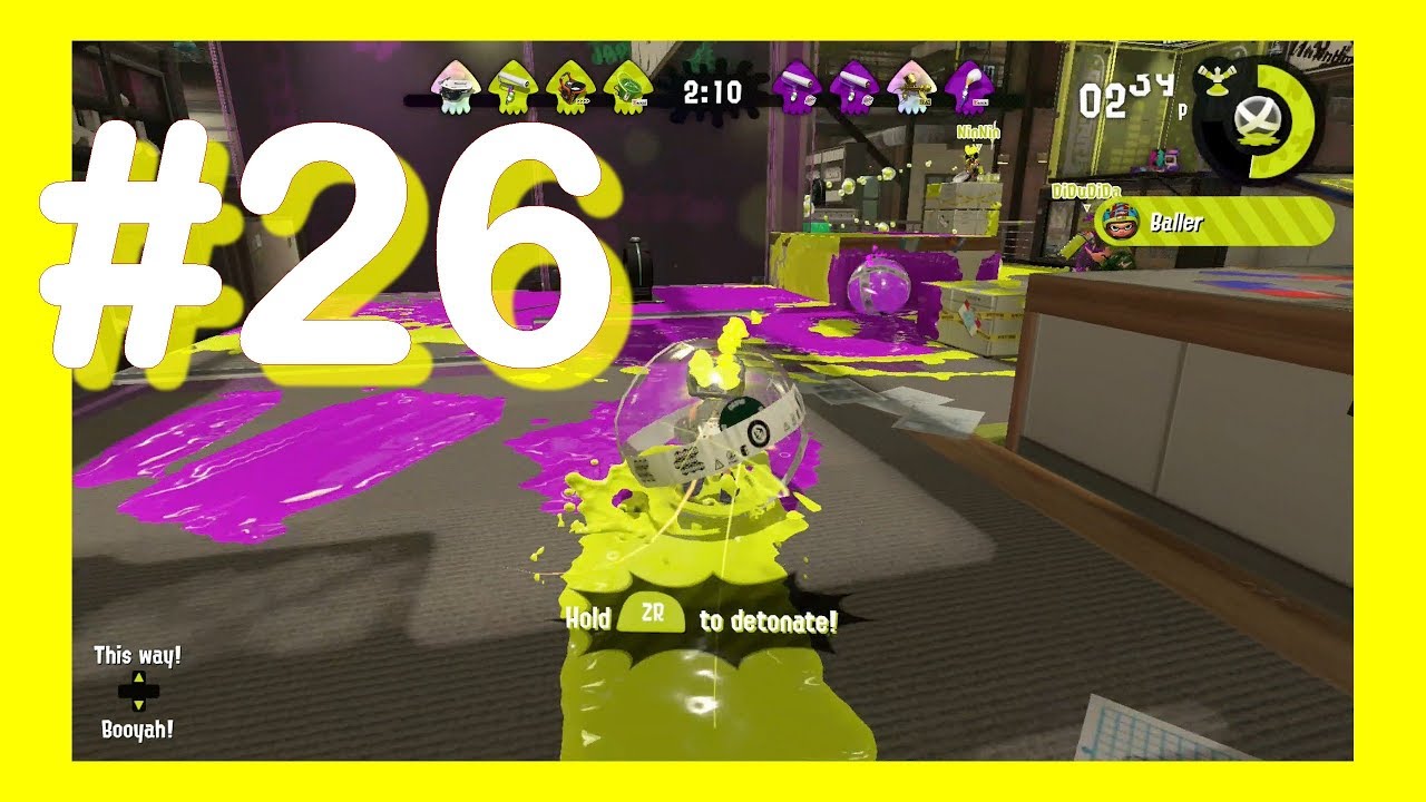 SPLATOON 2 PLAYTHROUGH - PART #26 | ONLINE BATTLE: LEVEL 23 - BALLER ...