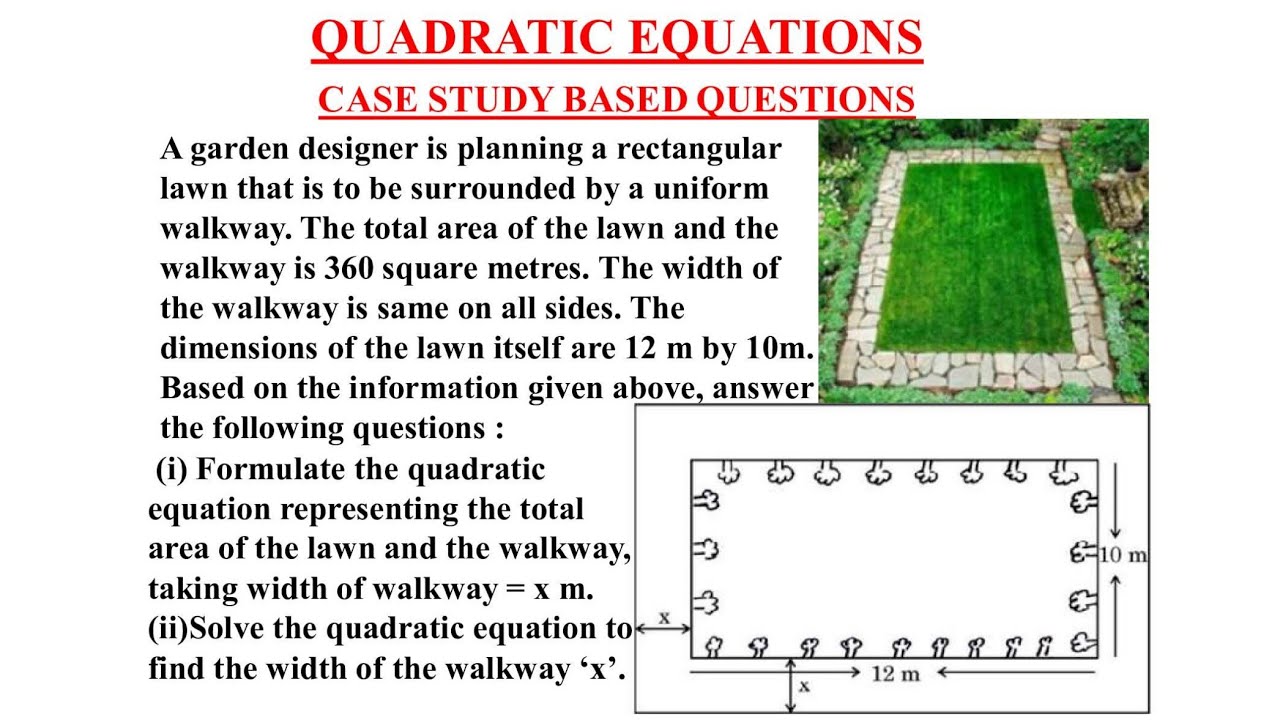 A garden designer is planning a rectangular lawn that is to be ...