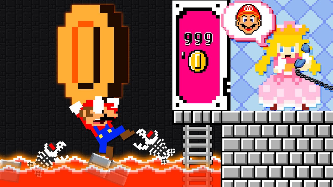 Mario Escape the Giant Coin Maze to Come Back Home with Peach | game ...