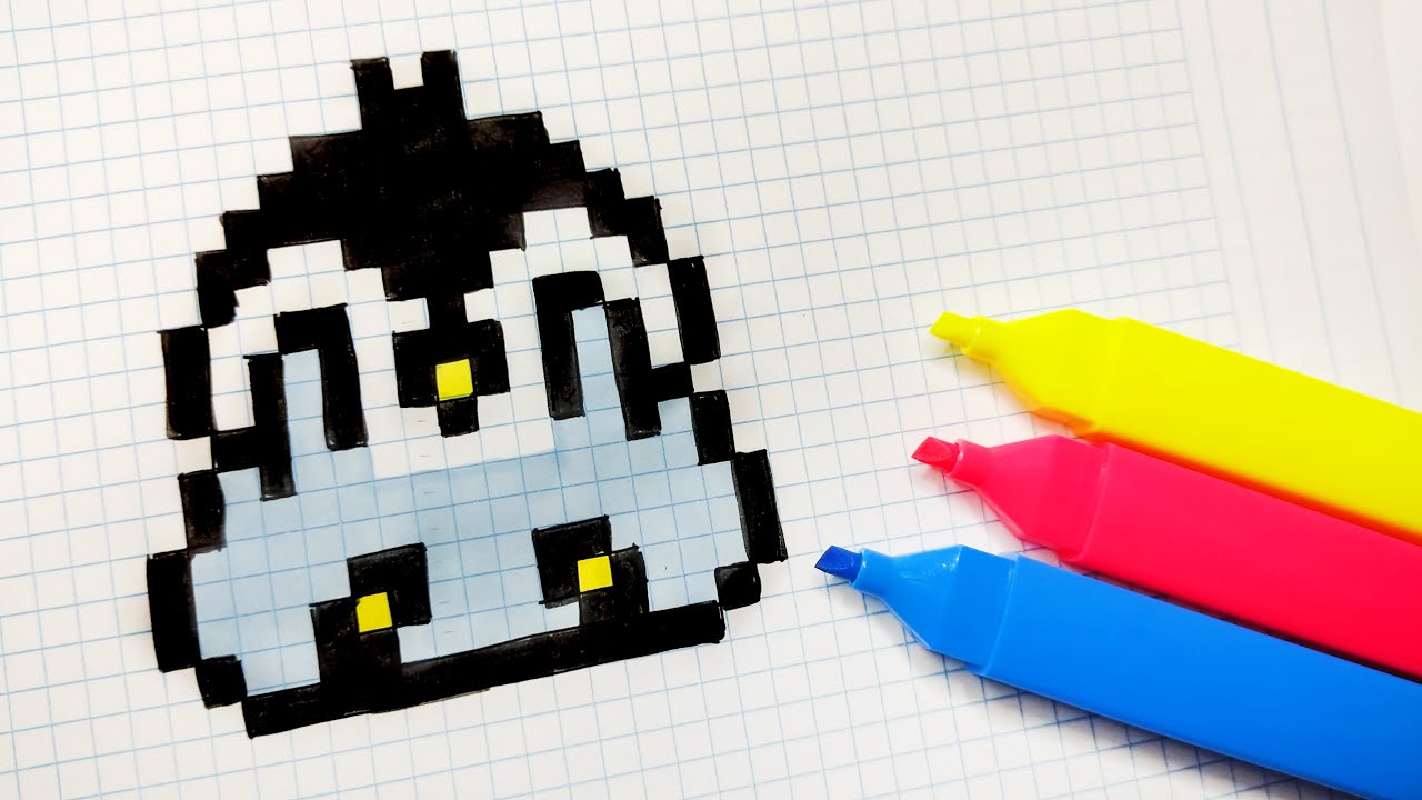 Handmade Pixel Art - How to draw a Baby Penguin #pixelart - YouTube