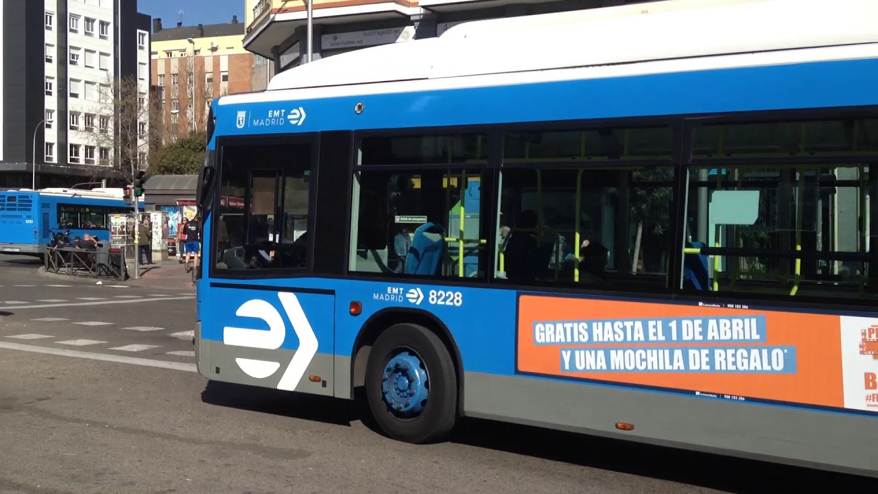Here is the C2 bus in Madrid - YouTube