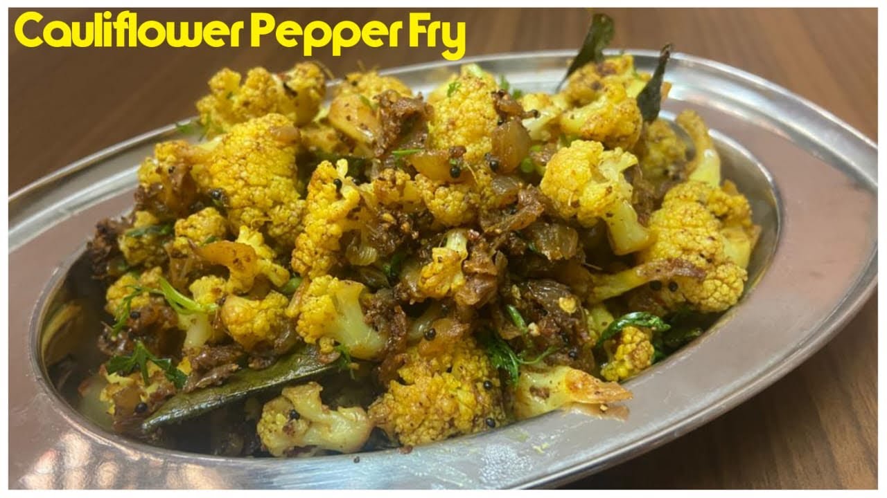Cauliflower Pepper Fry | Gobi Masala Fry Recipe | Easy Cauliflower ...