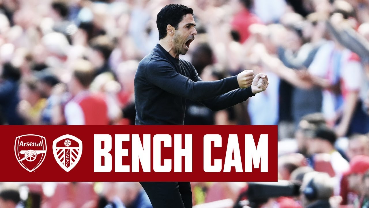 BENCH CAM | Arsenal vs Leeds (2-1) | Goals, celebs, fans and more ...