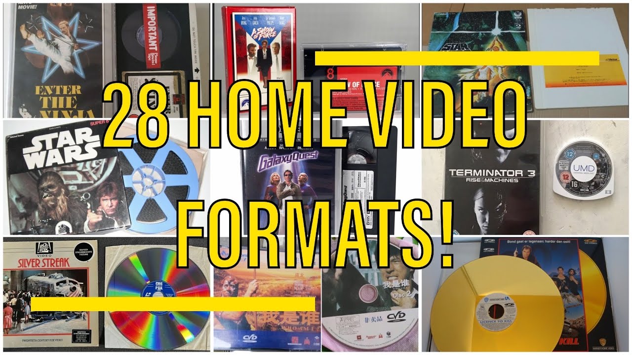 Amazing! 28 home video formats! 100 years of home video 1922-2022 - YouTube