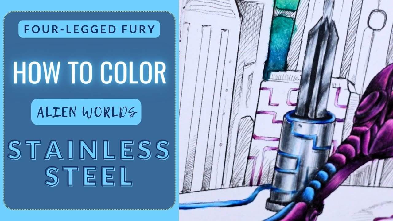 HOW TO color STAINLESS STEEL round panel | ALIEN WORLDS part 3 | Kerby ...