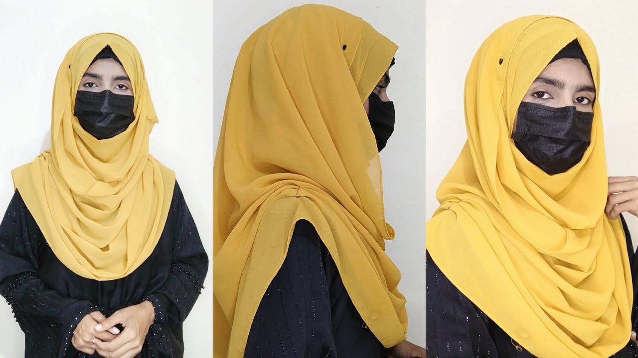 Easy and Quick hijab For Collage with Fatima's Vogue - YouTube
