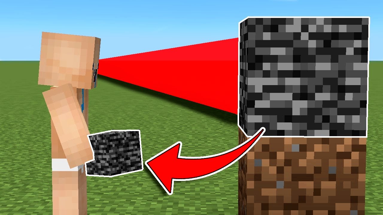 Minecraft But You Get Every Block You Look At... - YouTube
