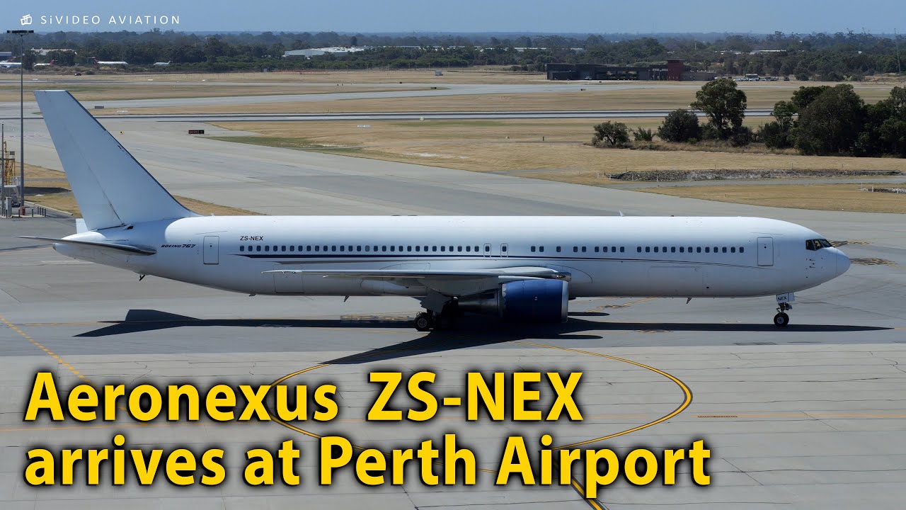 Boeing 767 - Aeronexus Corporation (ZS-NEX) arriving on RW24 at Perth ...