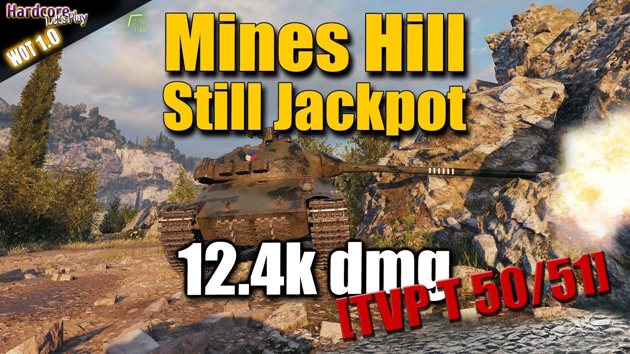 WOT: TVP T 50/51, Mines, 12k damage, hill domination, WORLD OF TANKS ...