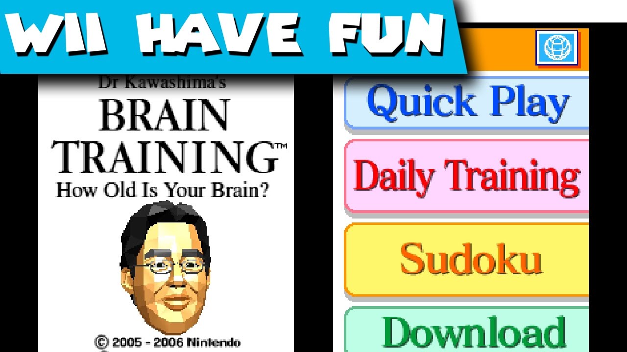 Wii Have Fun #343: Brain Age (Game 1 part 3) - YouTube