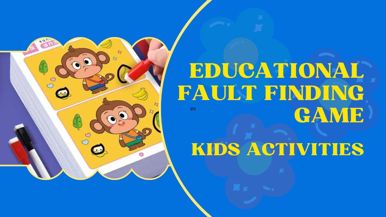 An Educational Fault Finding Game for Kids- Reusable wiping paper for ...
