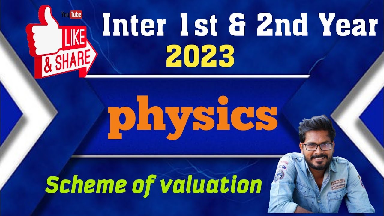 Inter 1st year & 2nd Year Physics Scheme of Valuation AP 2023 ...