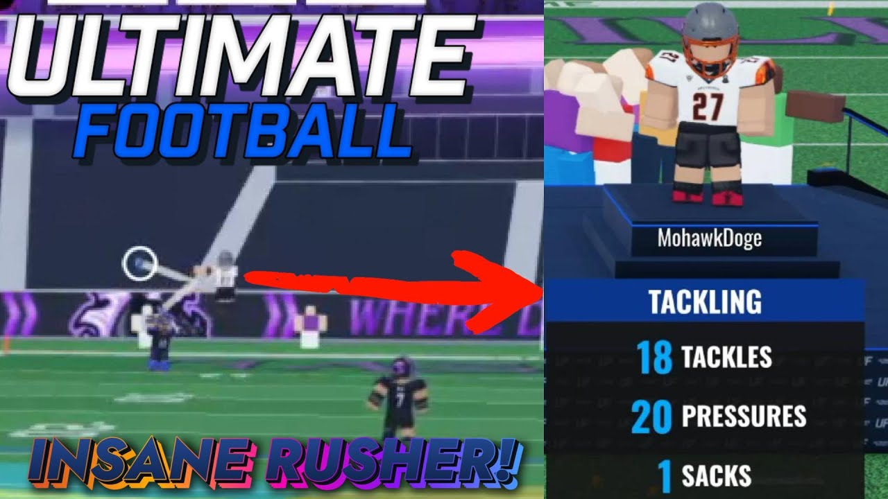 @thxrnmusic IS THE MOST INSANE RUSHER. | ROBLOX: Ultimate Football ...