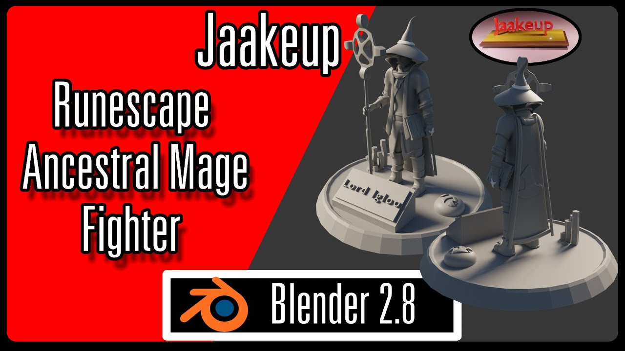 Runescape Ancestral Mage Fighter Speed Modeling Blender - Part 1 - YouTube
