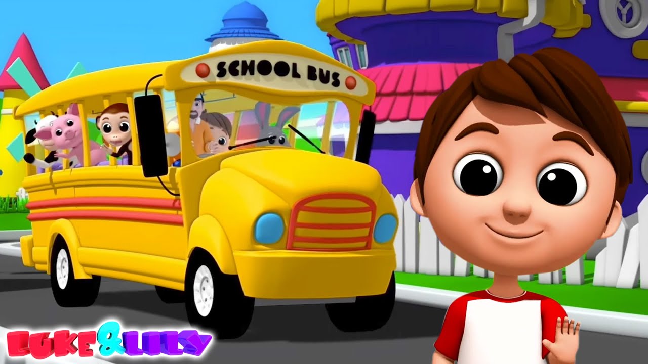 Ruedas en el Bus Canción del Coche de Juguete por Luke & Lily - YouTube