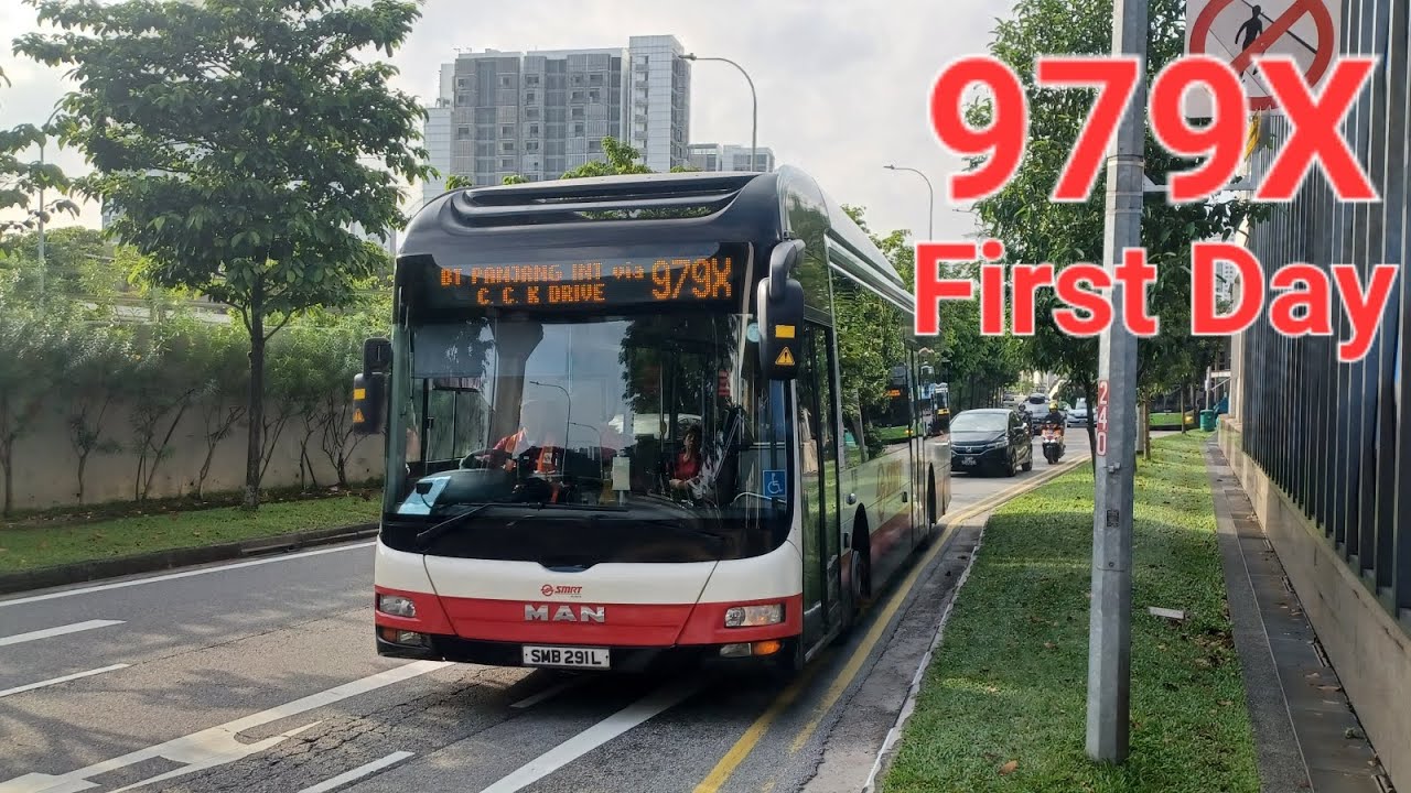 [SMRT] Debut Service 979X First Day of MAN A22 Euro 5 Batch 1 SMB291L ...