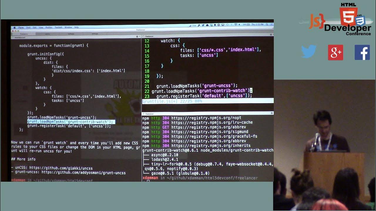 HTML5DevConf May 2014: Xavier Damman, Storify: Automatically remove unused CSS rules - YouTube
