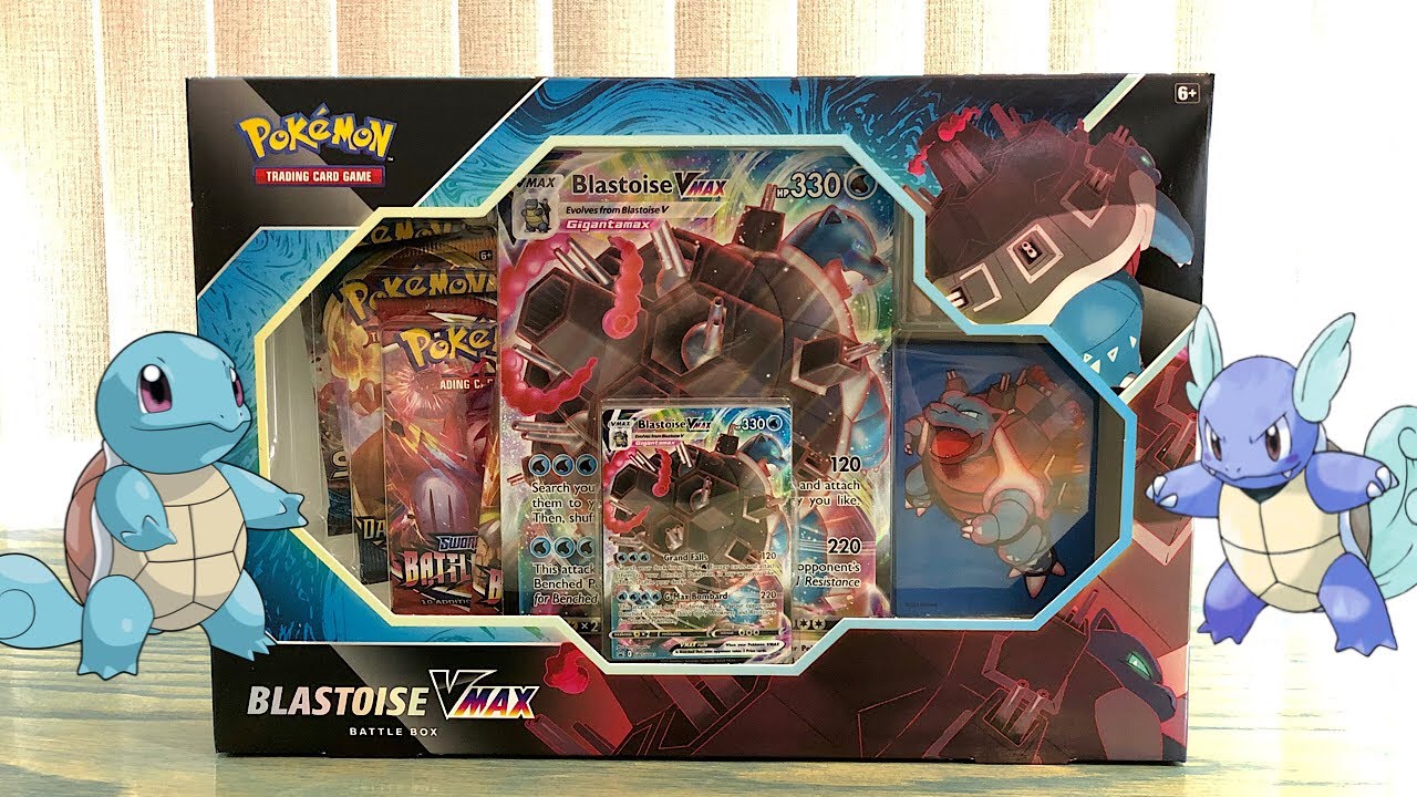 Pokemon Blastoise VMAX Battle Box Opening! - YouTube