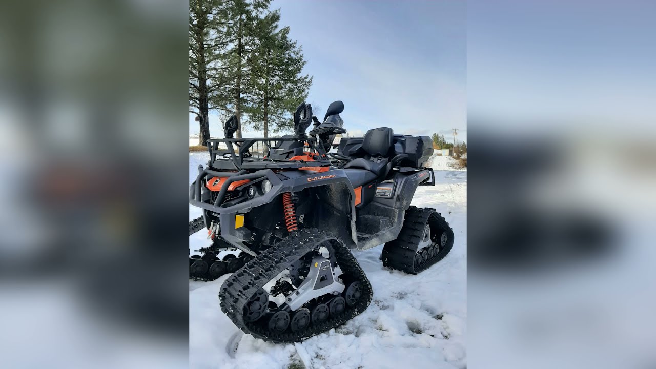 360 Apache track installation on 2021 Outlander Max xt-p 1000R - YouTube