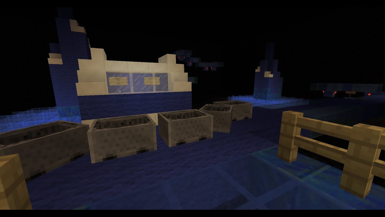 Minecraft - Tron RollerCoaster - YouTube