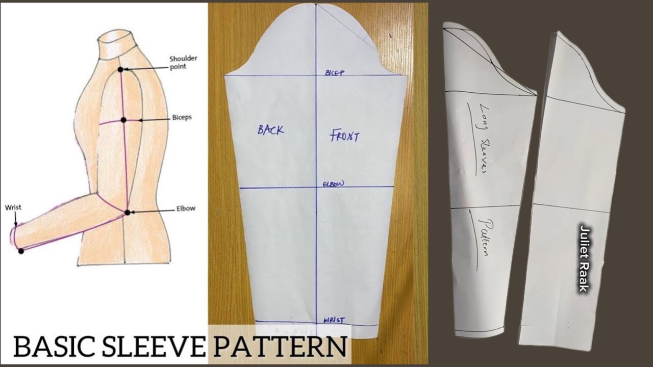 How To Draft A Easy Basic Long Sleeve Pattern Tutorial | Beginners Friendly - YouTube