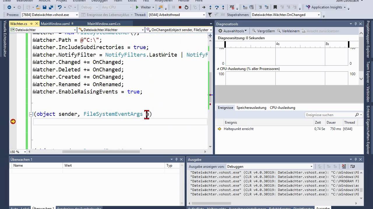 08E.1 Dateien überwachen in C#; Observer-Pattern - YouTube