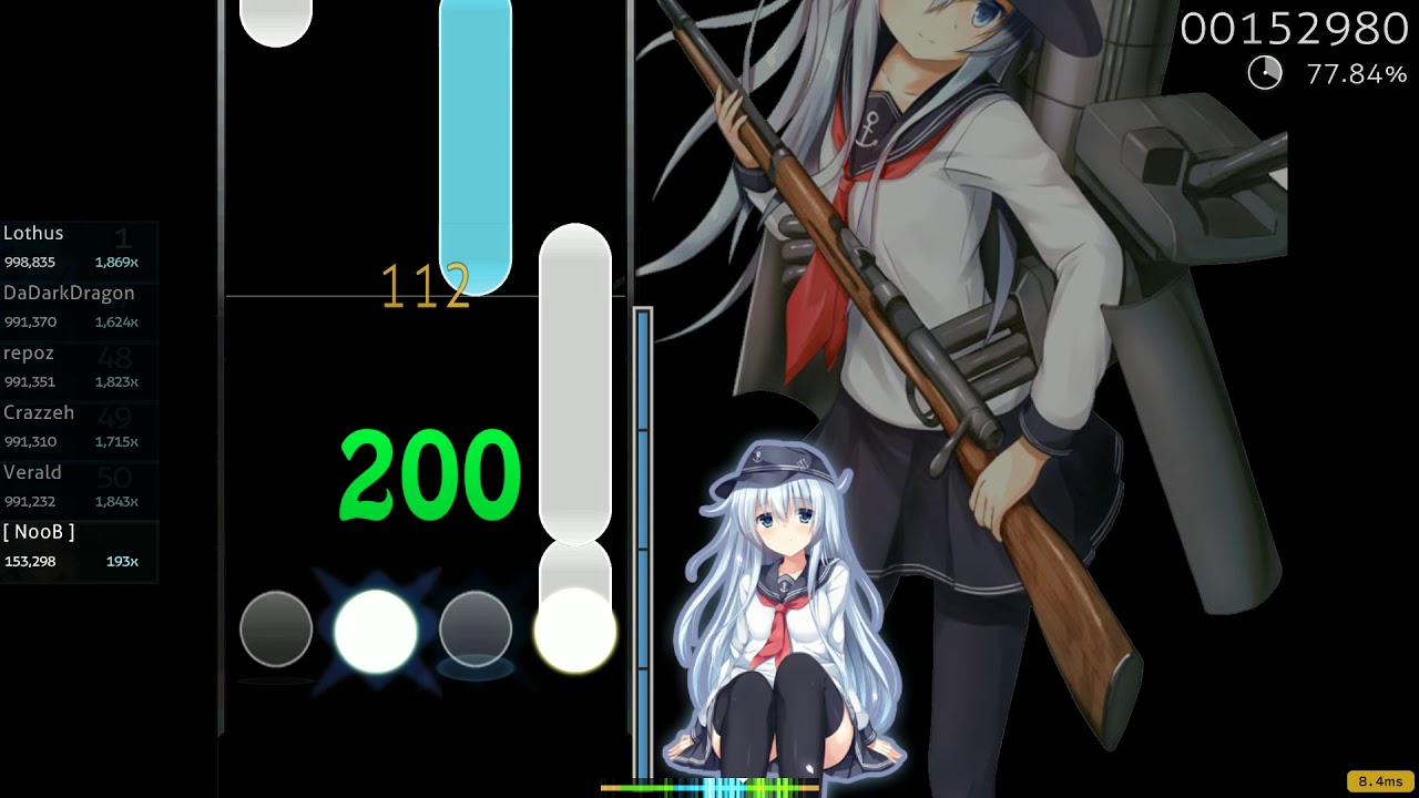 Epic Sliders in osu mania 4k lol - YouTube