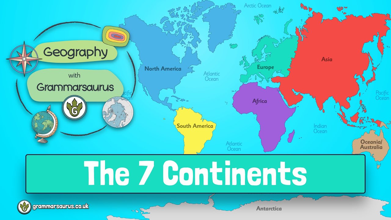 World Map Labeled Continents And Oceans
