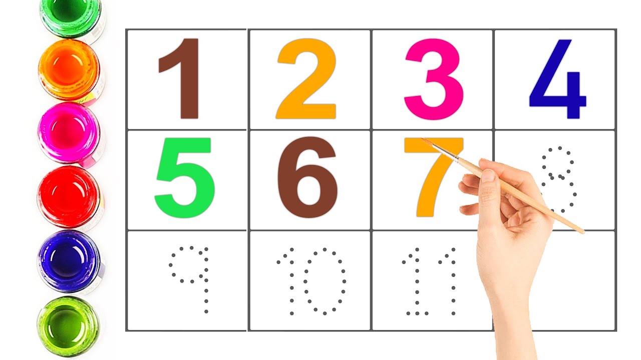 Counting | Numbers | write and read numbers | 123 learning for kids ...