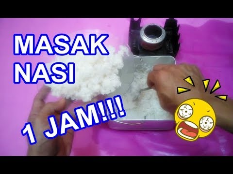Masak Nasi ala Pendaki Gunung pakai Nesting dan Kompor Kaleng - YouTube