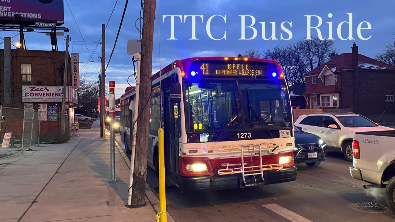 Toronto TTC 41 Keele Bus Ride - Dundas St to Eglinton Ave 11/21/2022 ...