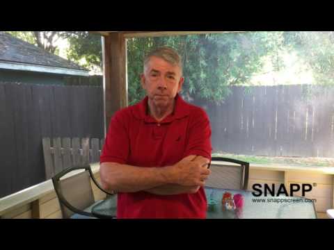 SNAPP® screen Porch Screen Project Review - Mason from TX - YouTube