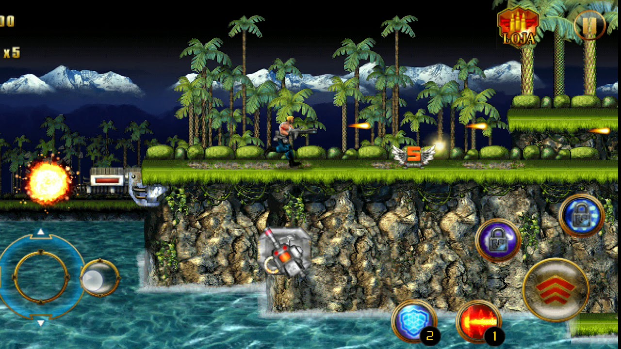 Contra Evolution fase 1 gameplay Android - YouTube