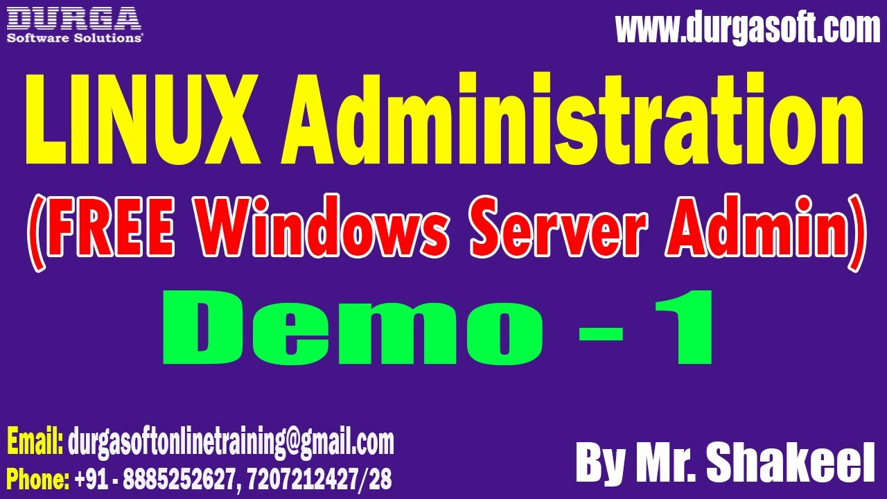 LINUX Administration tutorials || Demo - 1 || by Mr. Shakeel On 30-01 ...