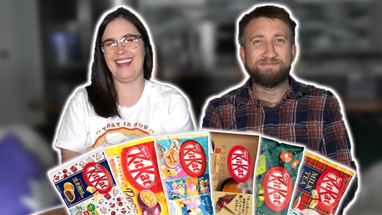 Japanese Kit Kat Taste Test #4 with Gavin Free - Meg Turney - YouTube