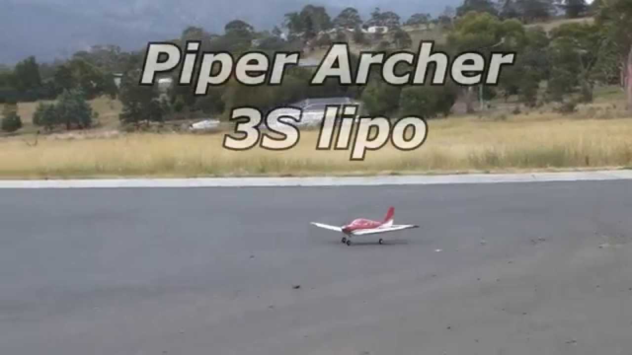 Piper Archer RC plane crash - YouTube
