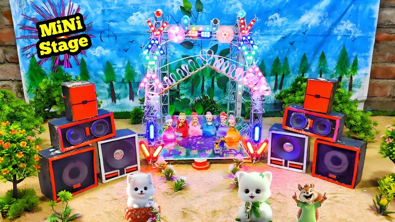 Mini stage making At-New Home How to make mini stage Dj toy mini truck ...