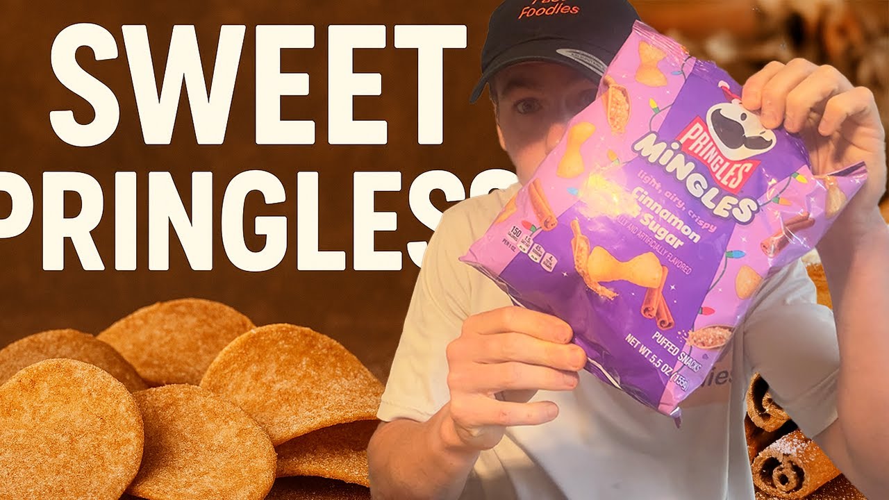 🍥 NEW Pringles Mingles Cinnamon & Sugar Review 🍬 | Sweet Puff Snack for ...