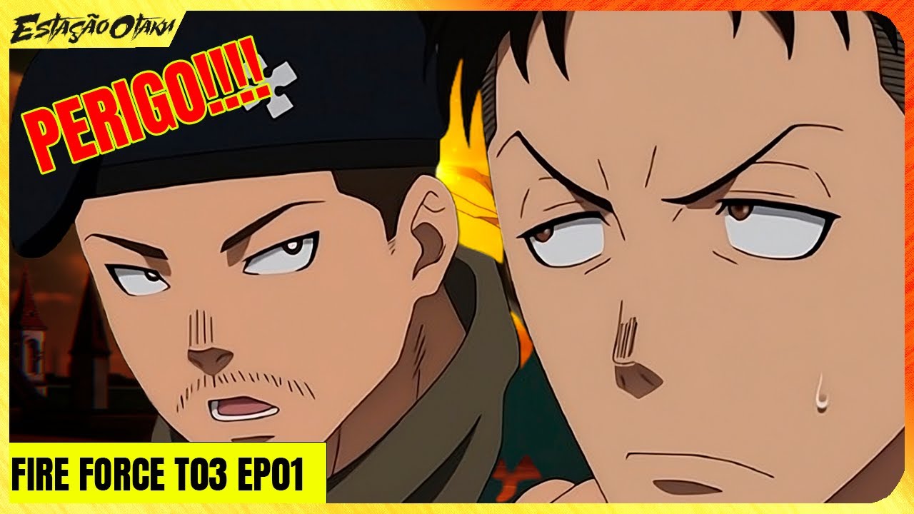 Capitão OBI em Perigo na Invasão dos Evangelistas!! | Fire Force T03 ...