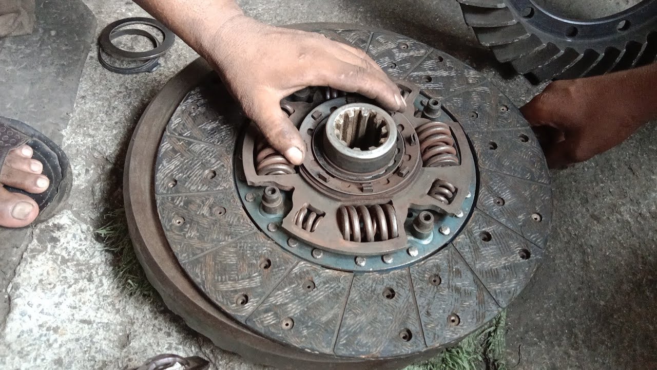 Amazing process of repairing hino truck clutch plates cushion spring in ...
