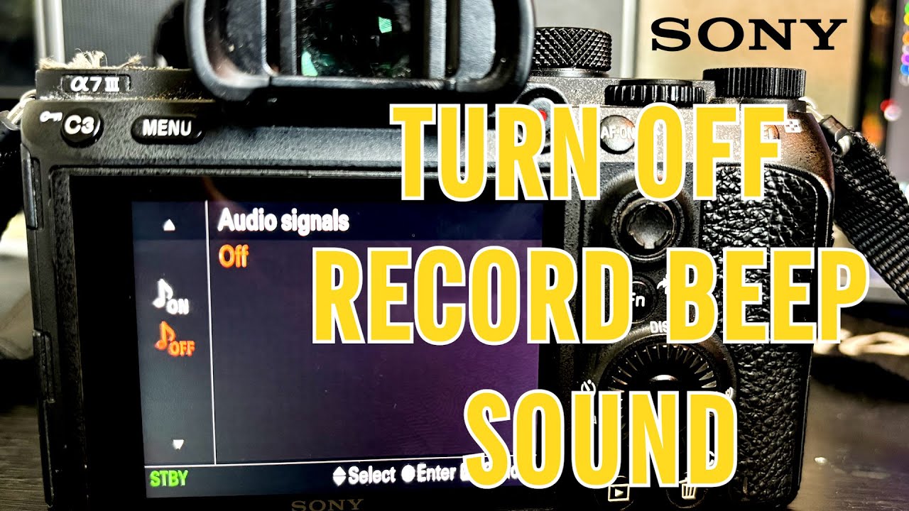 Turn Off Sony Beep Sound When Starting / Stoping Recording - YouTube