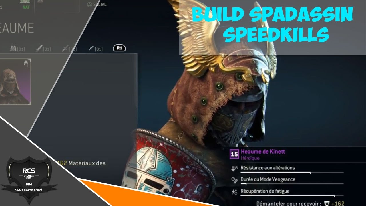 For Honor Build Spadassin - YouTube