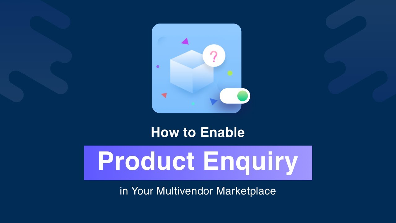How to Set Up Product Enquiry Options for Vendors - YouTube
